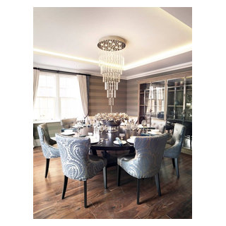 Affluent and Luxurious Living - Transitional - Dining Room - Hampshire ...