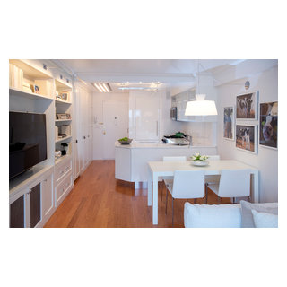 All-White Studio - Transitional - Dining Room - New York - by Perianth ...
