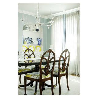 Baby Blue Living Room - Transitional - Dining Room - New York - by k+co ...