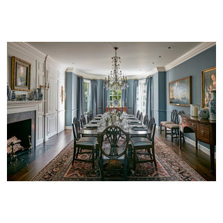Back Country Pre-War Colonial Renovation - Traditional - Dining Room ...