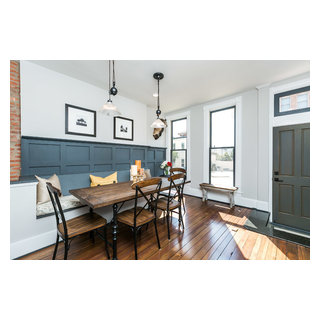 Baltimore City Rowhouse Renovation - Farmhouse - Dining Room ...