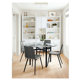 Benson Tables in Natural Steel - Contemporary - Dining Room - Minneapolis - by Room & Board ...