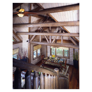 Blue Ridge Mountain Log Cabin - Rustic - Dining Room - Charlotte - by ...