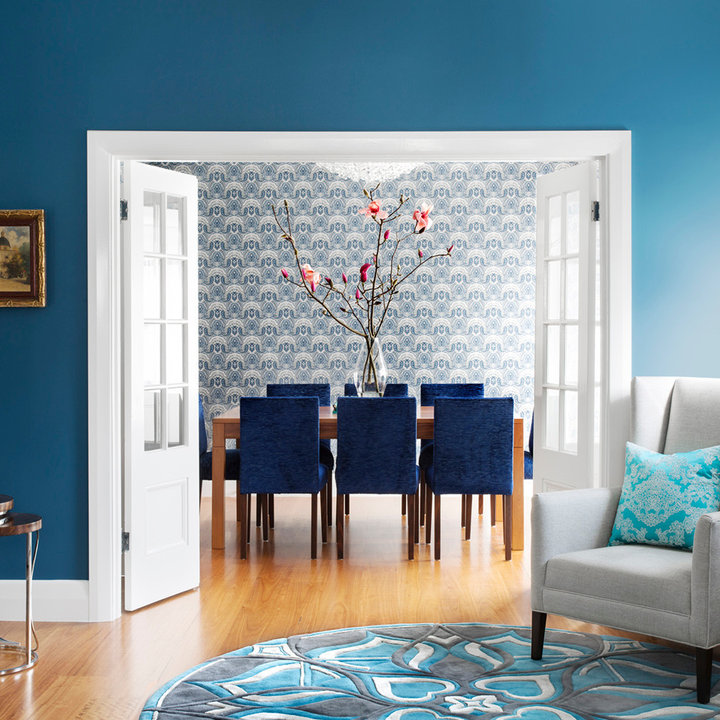 75 Blue Dining Room Ideas You'll Love - October, 2025 | Houzz