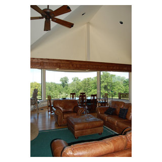 Butt Joint Glass Ranch House Dining - Eclectic - Dining Room - Dallas ...