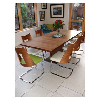 City R Chairs with Doris P Bar Stools - Contemporary - Dining Room ...