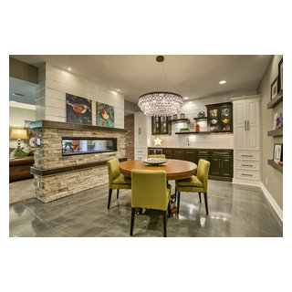 Colorful Basement Remodel - Transitional - Dining Room - Omaha - by ...