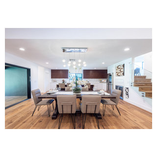 Contemporary Dining Room & Chef's Kitchen | Wrightwood Residence ...