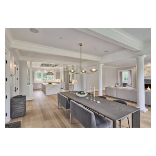 Contemporary Shingle Style - Transitional - Dining Room - New York - by ...