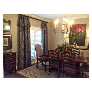 Custom Drapes - Traditional - Dining Room - New Orleans - by DBR ...