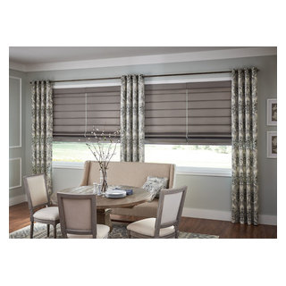 Custom Window Treatments - Traditional - Dining Room - Other - by Seams ...
