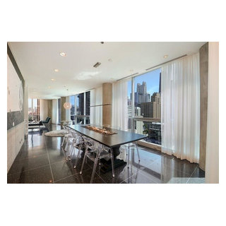 Downtown High Rise Living Spaces - Contemporary - Dining Room - Chicago ...