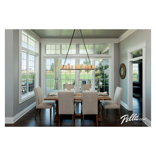 Enjoy Encompass® single-hung windows & Pella® 350 Series® sliding patio ...