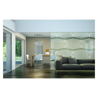 Etched Glass Partitions - Contemporary - Dining Room - Phoenix - by ...