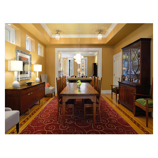 Extraordinary 28-foot wide Queen Anne mansion - Midcentury - Dining ...