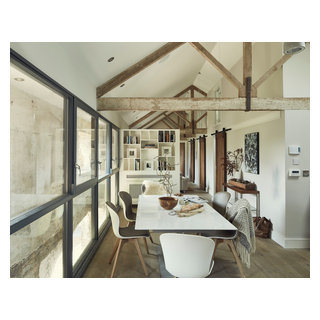 First floor living and dining area of Coach House - Industrial - Dining ...