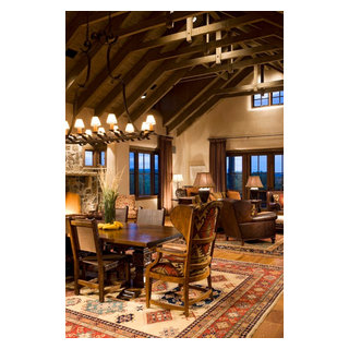 Ranch Style Dining Room in Santa Fe - Farmhouse - Dining Room ...