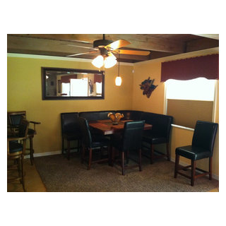 Front room after remodel with cordless lift cell shade with decorative ...