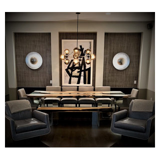 Fusion Dining Table & Bench - Dining Room - New York - by DELETE | Houzz