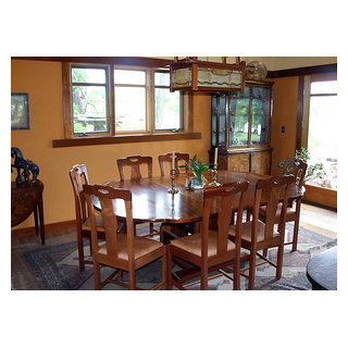 Gamble House inspired Dining Table and Chairs - Craftsman - Dining Room ...