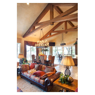 Heavy Timber Trusses - Traditional - Dining Room - Austin - by Texas ...