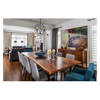 Jane Lockhart Modern Design in Traditional House - Modern - Dining Room ...