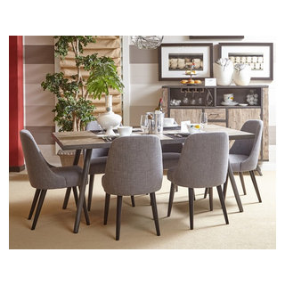 Jofran American Retrospective Fixed Top Dining Table - Midcentury ...