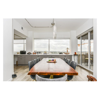 Mid Century Modern Update of High-Rise Condo in Houston's Museum ...