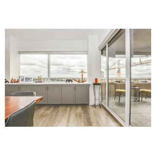 Mid Century Modern Update of High-Rise Condo in Houston's Museum ...