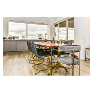 Mid Century Modern Update of High-Rise Condo in Houston's Museum ...