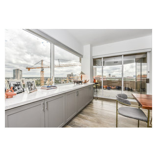 Mid Century Modern Update of High-Rise Condo in Houston's Museum ...