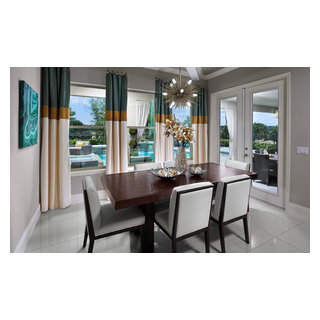 Model Home Interiors - Contemporary - Dining Room - Orlando - by ...