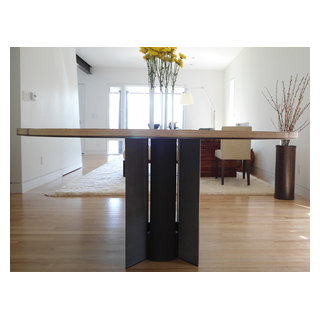 Modern Dining Room Table with Lazy Susan - Modern - Dining Room ...