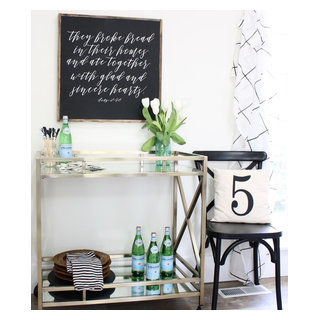 Modern Farmhouse Bar Cart - Farmhouse - Dining Room - Seattle - by ...
