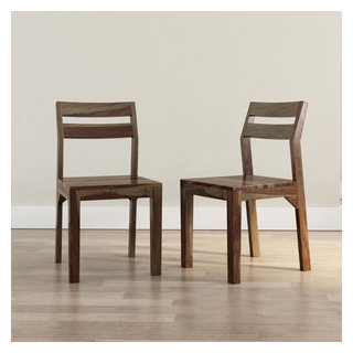 Modern Sierra Solid Wood Dining Chair - Rustic - Dining Room - San ...