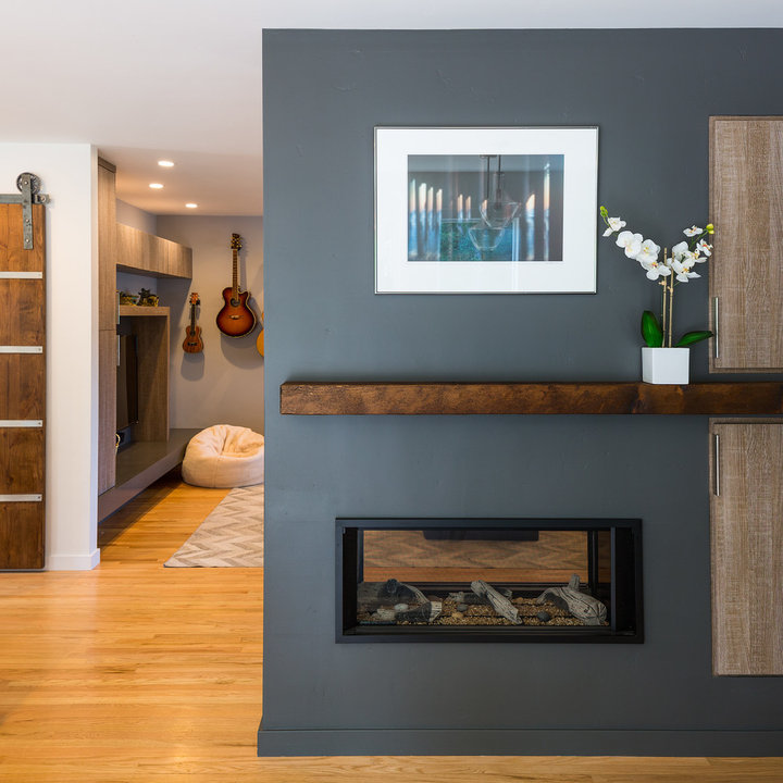 Two Sided Fireplace - Photos & Ideas | Houzz