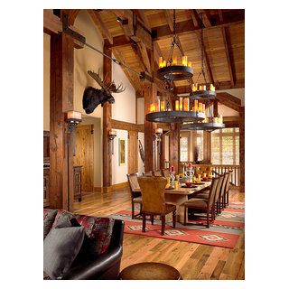 Mountain Chalet - Timber Frame - Rustic - Dining Room - Other - by ...