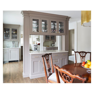 Dining Room Breakfront & Wet Bar - Transitional - Dining Room - Chicago ...