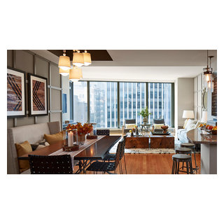 Open Plan Dining Room & Living Room - Klassisch modern - Esszimmer ...