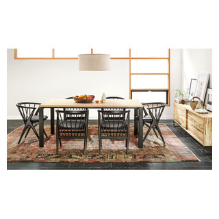 Rand Tables in Natural Steel - Modern - Dining Room - Minneapolis - by ...