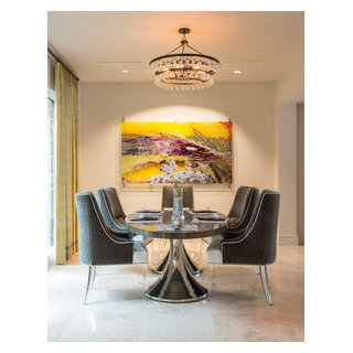 Roa Residence - Modern - Dining Room - Houston - by Montgomery Roth ...
