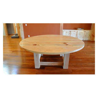 Round Pine Dining Table - Rustic - Dining Room - San Francisco - by Craycroft Design | Houzz