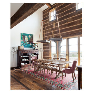 Rustic Farm House - Rustic - Dining Room - Denver - by Haley Custom ...