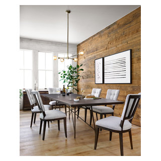 Rustic Modern Dining Room Design - Transitional - Dining Room - Dallas ...