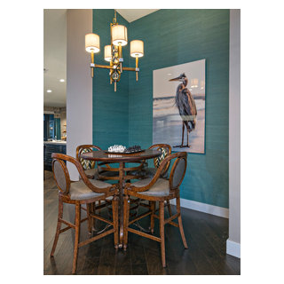 Sewall's Point Waterfront Breakfast Nook - Beach Style - Dining Room ...