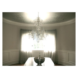 Silver Leaf Ceiling - Modern - Dining Room - New York - by Suzanne ...