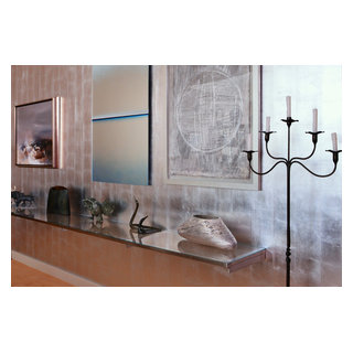 Silver Leaf Wall Art Display - Contemporain - Salle à Manger - Dallas ...