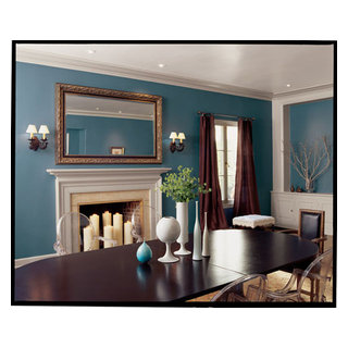 Stratford Blue (SW 2864) - Traditional - Dining Room - Columbus - by ...