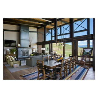The Simpson Custom Cascade - Living/Dining Room - Rustic - Dining Room ...