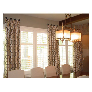Transitional Draperies - Transitional - Dining Room - Nashville - by ...